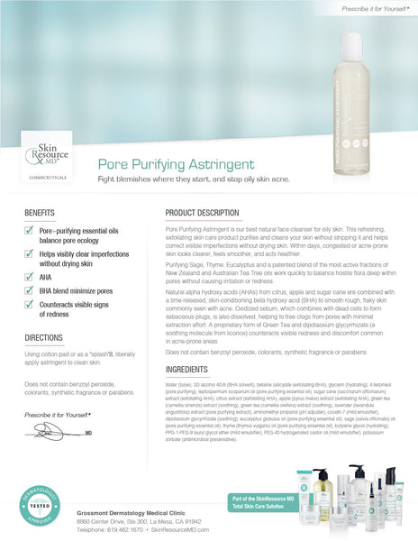 Natural Face Cleanser For Oily Skin | Pore Purifying Astringent ...